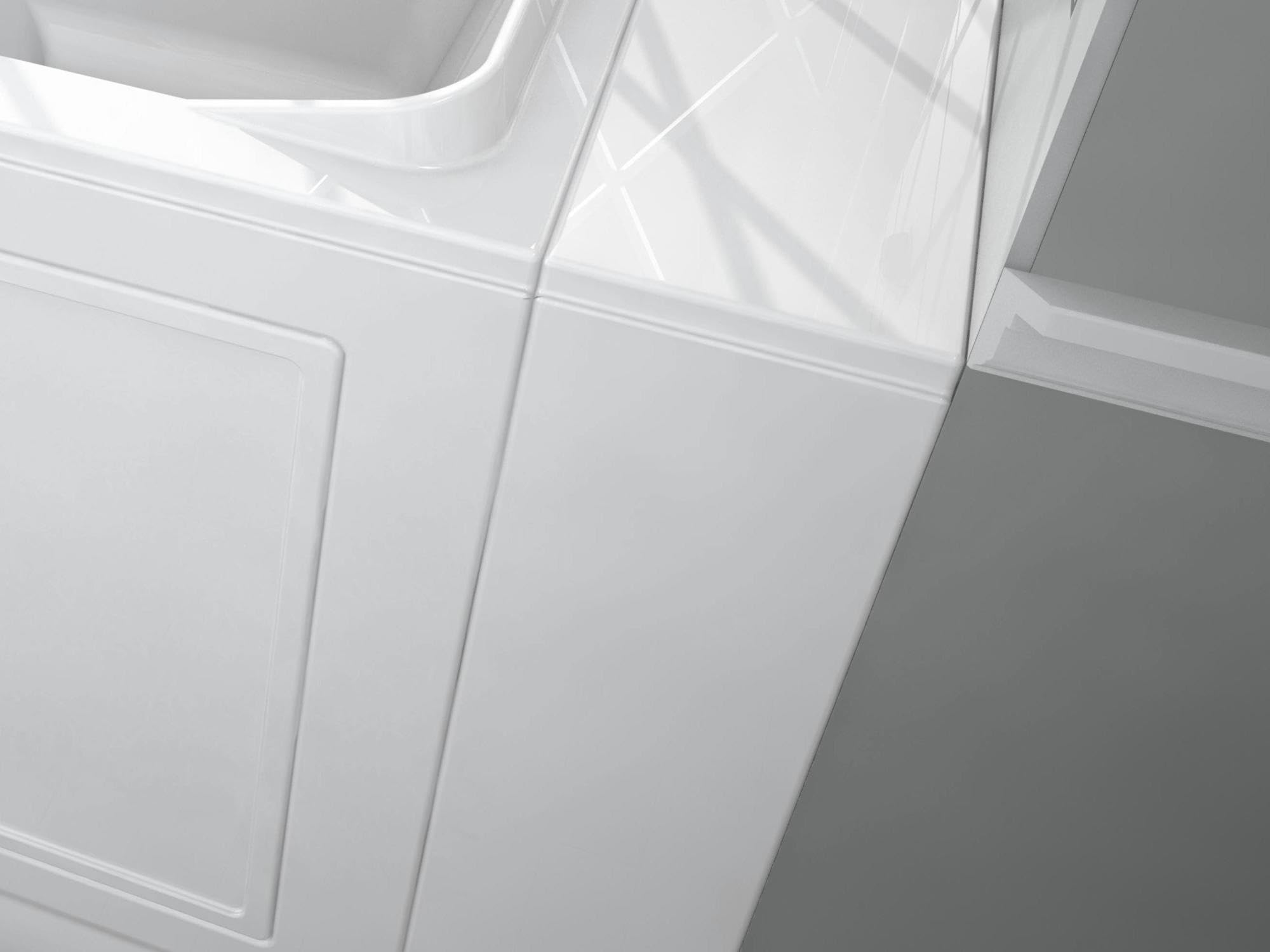 American Standard 2848.119.SRL Acrylic Soaking 28"x48" Right Side Door Walk-In Bathtub in Linen
