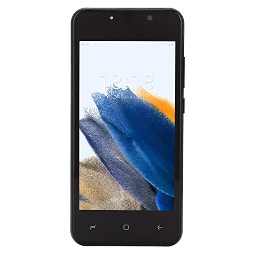 5.0Inch Unlocked Smartphone, 2GB RAM 16GB ROM, Support Face Recognition/WiFi/BT/FM/GPS, 8MP Front 8MP Rear Camera, 2G 3G Cell Phone for Android 10.1 (Black)