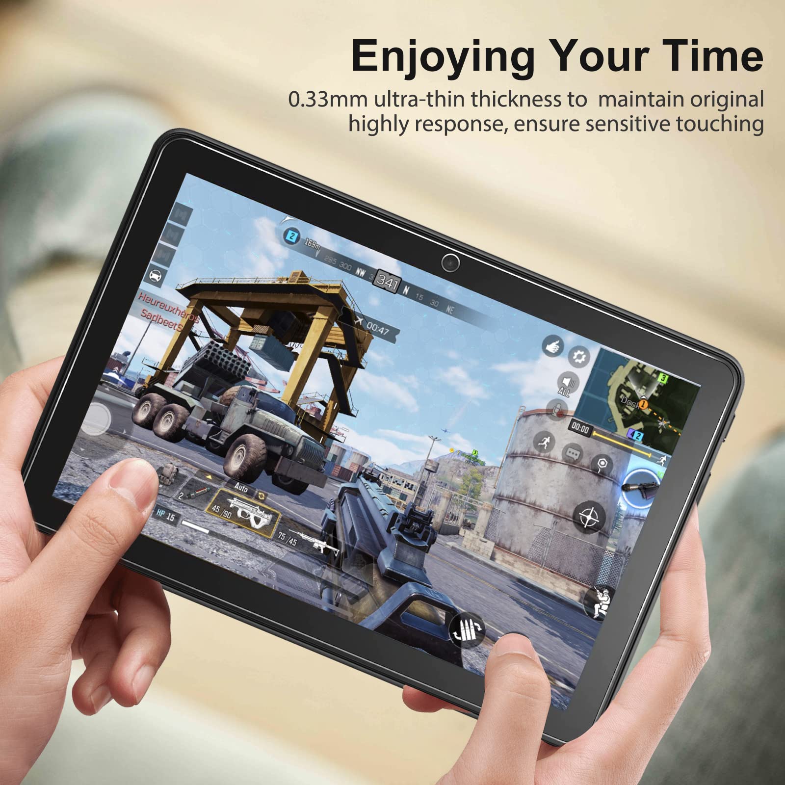 SPARIN 9H Hardness Tempered Glass Screen Protector Compatible with All-new Fire HD 8 2022&2020 Released (12th&10th Generation), 8.0 Inch