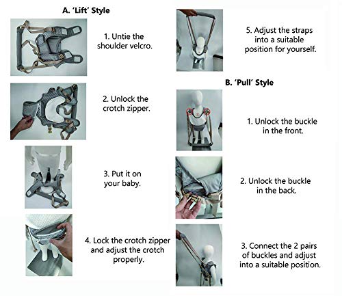 UBRAVOO Handheld Baby Walker Kids Toddler Walking Baby Toys Adjusted Baby Learning Walker Harness Keeper Walking Belt Walk Assistant,Great Gift for 7-24 Months Baby, Blue
