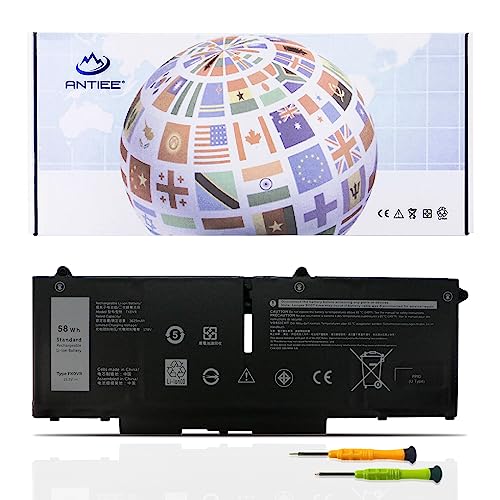 ANTIEE FK0VR Laptop Battery for Dell Latitude 7330 7430 7530 5330 P133G P133G002 P134G002 P134G P135G P135G002 P136G Series 0HFN8K HFN8K 08H6WD 8H6WD 08P81K 8P81K 0PX0GF PX0GF FKOVR 15.2V 58Wh