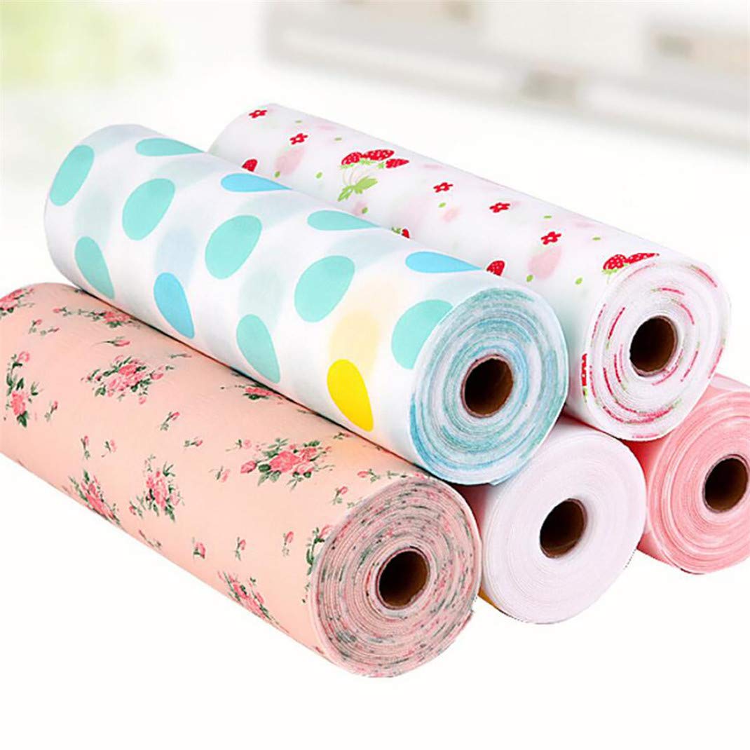 Airlove Shelf & Kitchen Storage Liner Non-Adhesive Refrigerator Mat for Cabinet Desk Decor Waterproof Moisture-Proof Drawer Pad,Rose Foundation