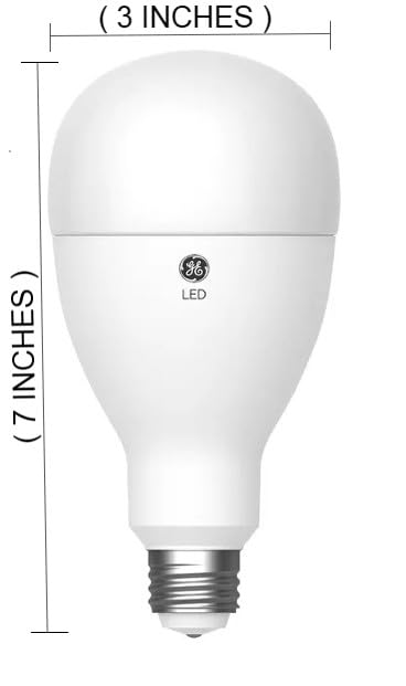 GE Lighting GE Ultra Bright LED 3-Way Light Bulb, 75/150/250 watt Equivalent, Daylight, 1100/2310/3900 lumens, exceptionally Bright LED A23, Frost Finish, ultrabright LED