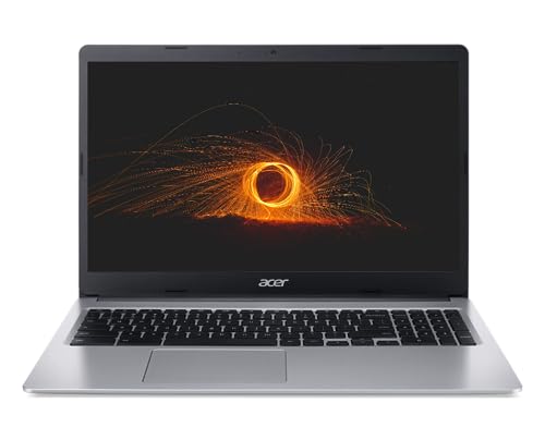 acer 15.6" Flagship HD IPS Chromebook, Intel Celeron N Processor Up to 2.79GHz, 4GB SDRAM, 128GB Storage, Webcam, Super-Fast 6th Gen WiFi, MSD Slot, Chrome OS, Dove Grey(Renewed)