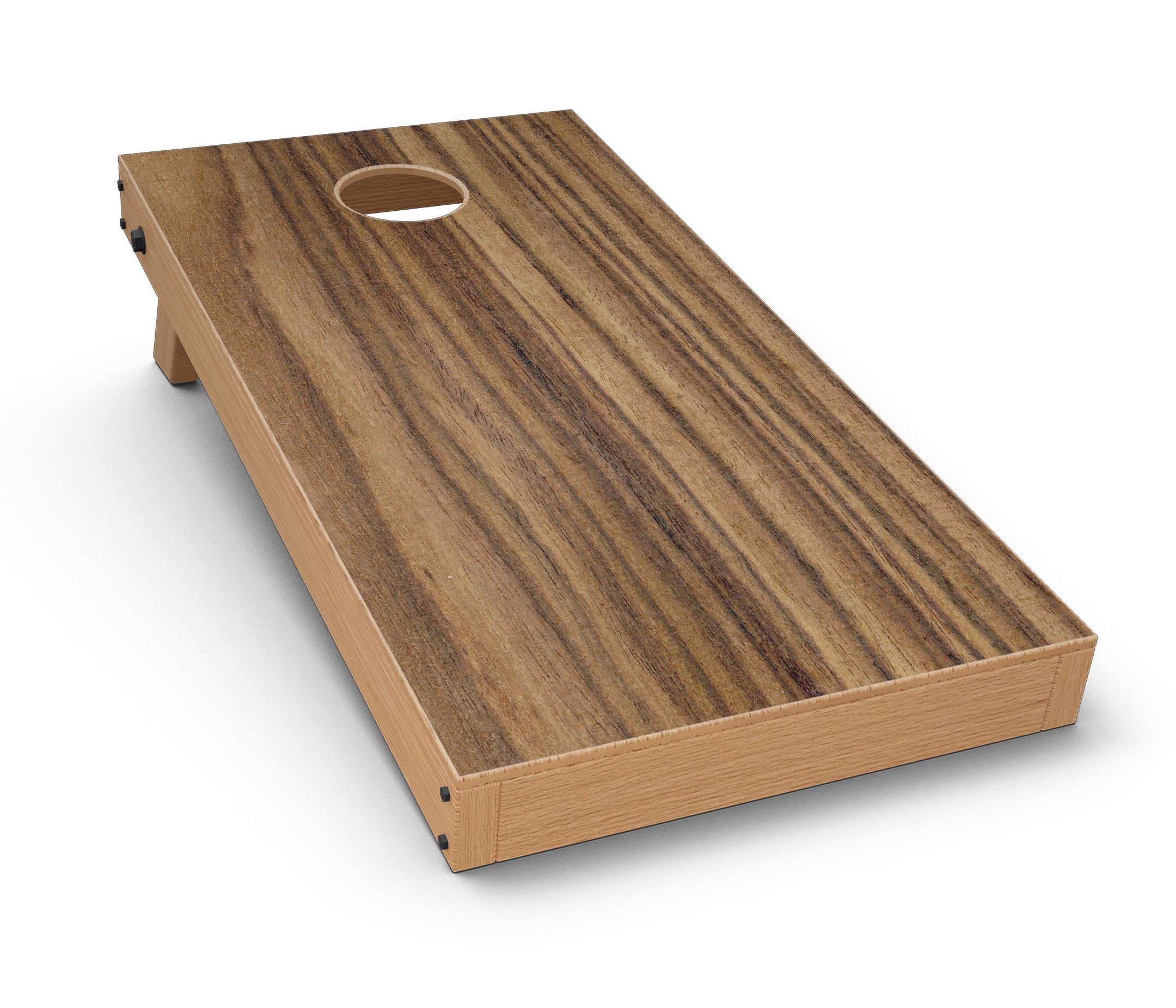 Design Skinz Wood Skin Set for Cornhole (Skin Only) - Bright Ebony Woodgrain