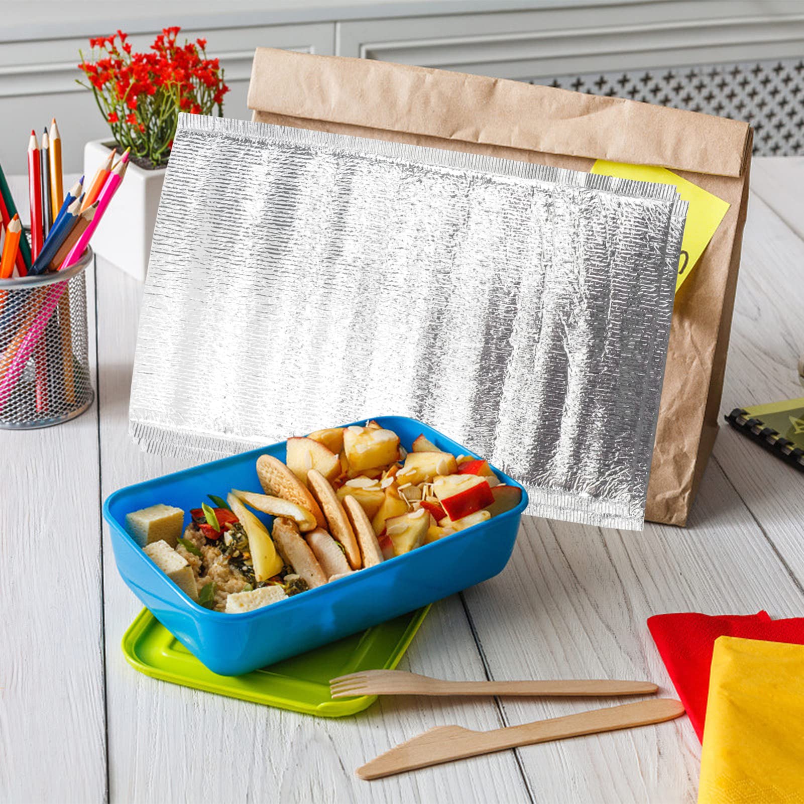 40 pcs Thermal Insulated Bubble Mailers Disposable Insulation Shipping Bags Thermal Box Liners Thermal Padded Envelopes Insulation Bag for Food Fruit Take- out