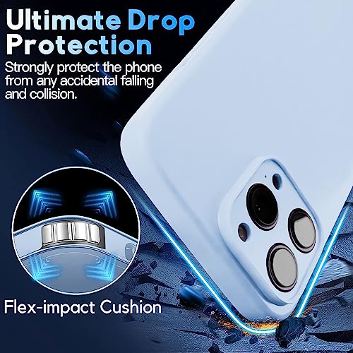 blaspins Crossbody Lanyard Strap Case for iPhone 14 Pro Max, Neck Cross Body, Adjustable Holder Removable, Drop Protection Shockproof, Hands-Free Silicone Case 6.7 inch, 150 cm Strap, iP14PM - Blue