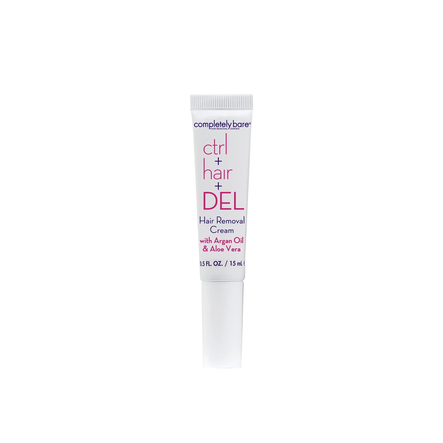 completely bare ctrl+hair+DEL Targeted Hair Removal Cream - Moisturizing Argan Oil & Aloe Vera