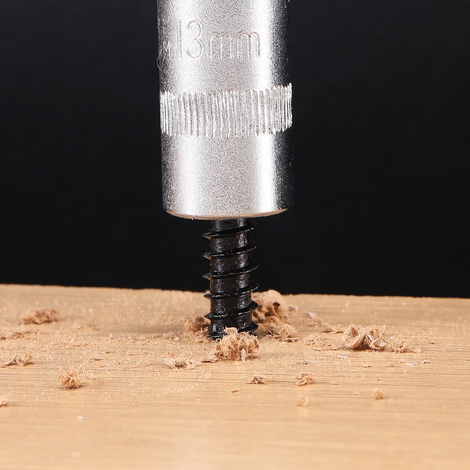 5/16" x 1-1/4" Hex Head Lag Screws Bolts 20Pcs 304 Stainless Steel 18-8, Partial Thread, Hexagon Head Wood Screws by Black Oxide by SG TZH