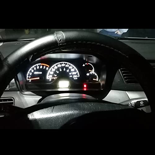 BlyilyB 10-Pack T5 37 74 LED Bulb With Twist Lock Socket PC74 PC37 Dashboard Instrument Panel Gauge Cluster Light