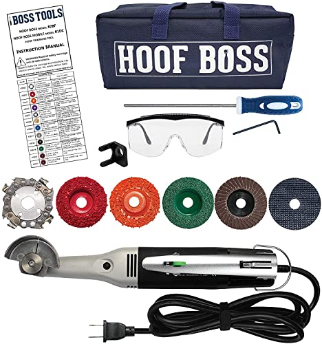 Complete Horse Hoof Trimmer Set β Electric Plug in - 110 Volt - Accessories Included