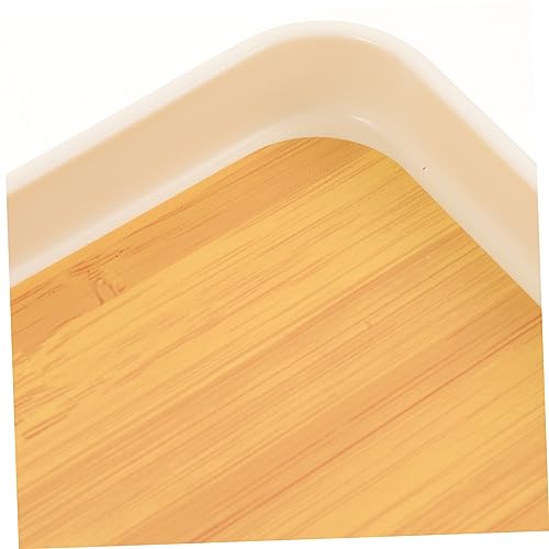 BESTOYARD 2pcs Dessert Plate Desktop Accessories Vanity Trays Garnish Tray Decorative Serving Trays Breakfast in Bed Tray Candle Plates pp Gathering Fruit Plate Household Coffee Tray Make up