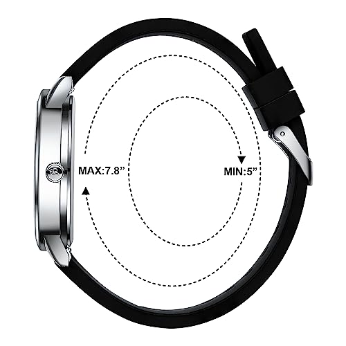 Blekon Original Nurse Watch - Medical Scrub Colors, Easy Read Dial, Second Hand, Water Resistant Watch (Black)