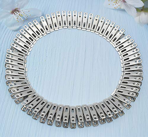 VIPbuy 60 PCS Strong Stainless Steel Clothes Pins Metal Laundry Clips with Storage Box for Clothes Sock Food Sealing Photos
