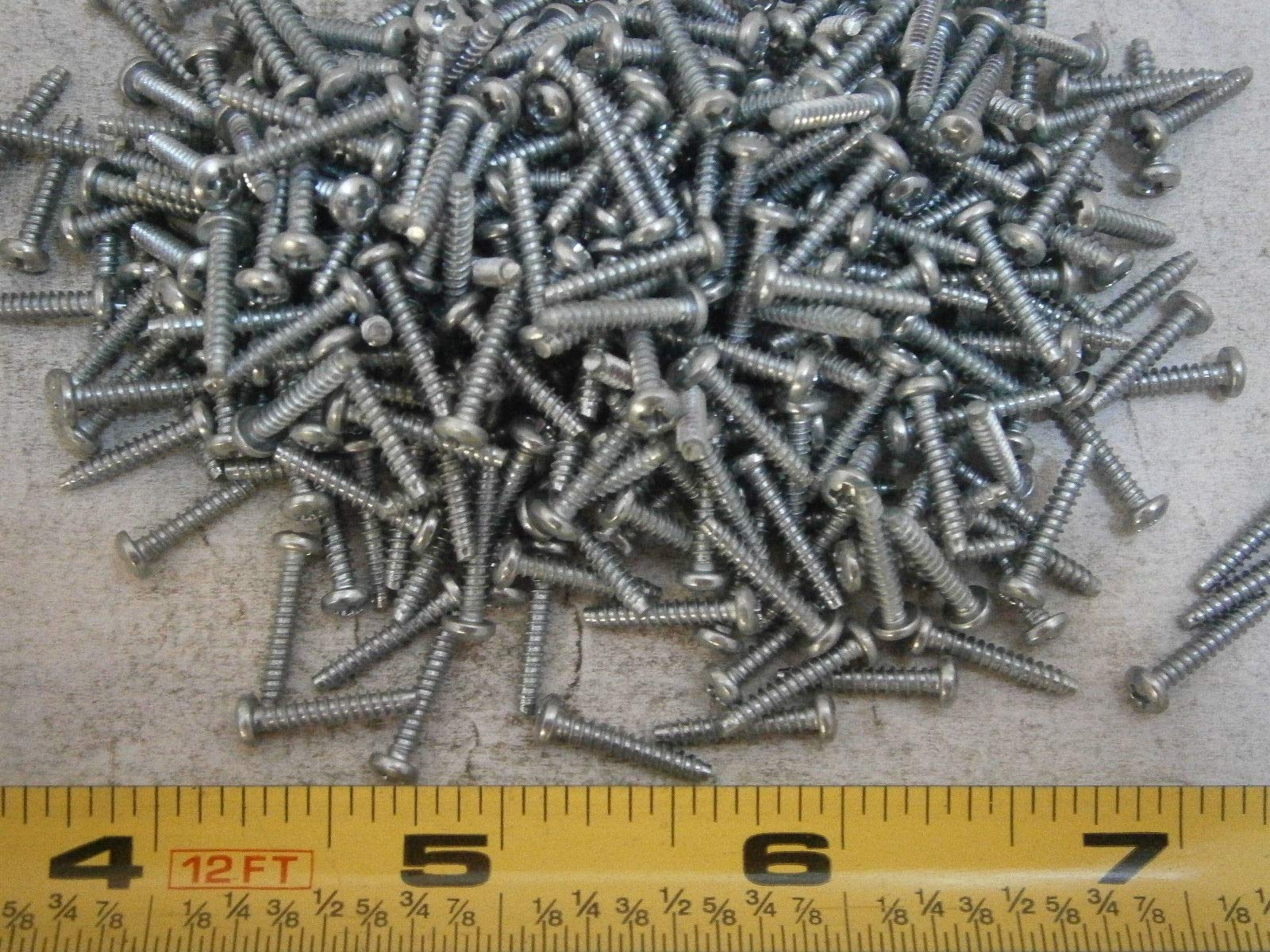 Tapping Screws #2 x 1/2" Long Philips Pan Head Type B Steel Zinc Lot of 100#4971 Screw Assortment Kit Set