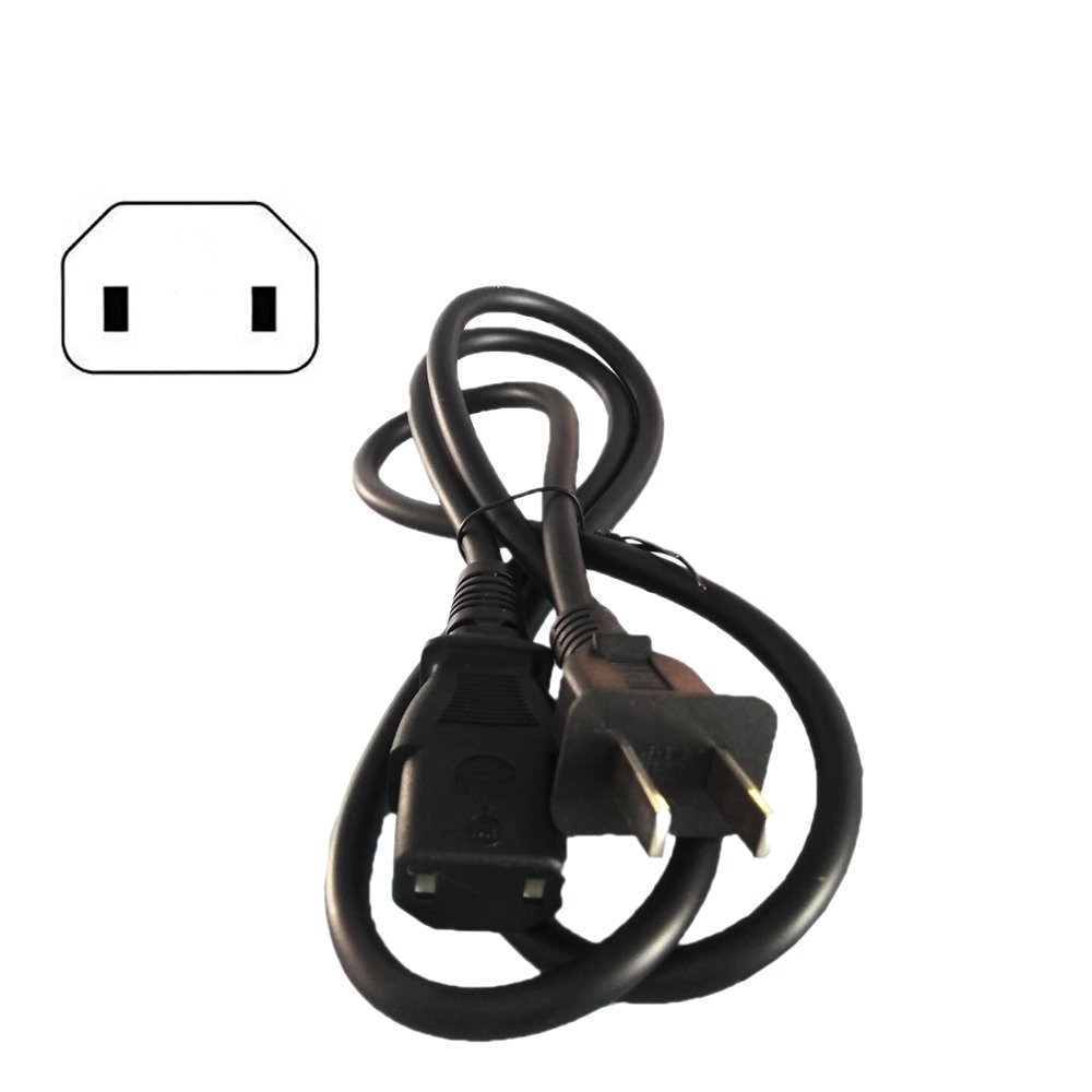 4FT 2 Prong AC Power Cord Cable Compatible with Sony PS4 Pro Playstation 4 Pro, Xbox One, Xbox 360 Slim, 360 E