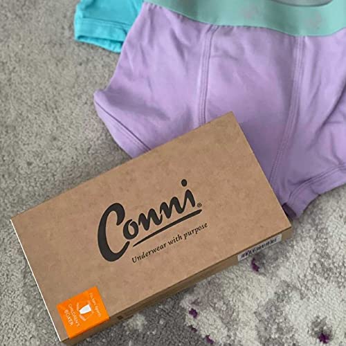 Conni Kids Training Boxer Pants | Soft Shorts Reusable Toddler Potty Training Underwear | Waterproof Easy Pull Up Youth Incontinence Navy Size 8-10