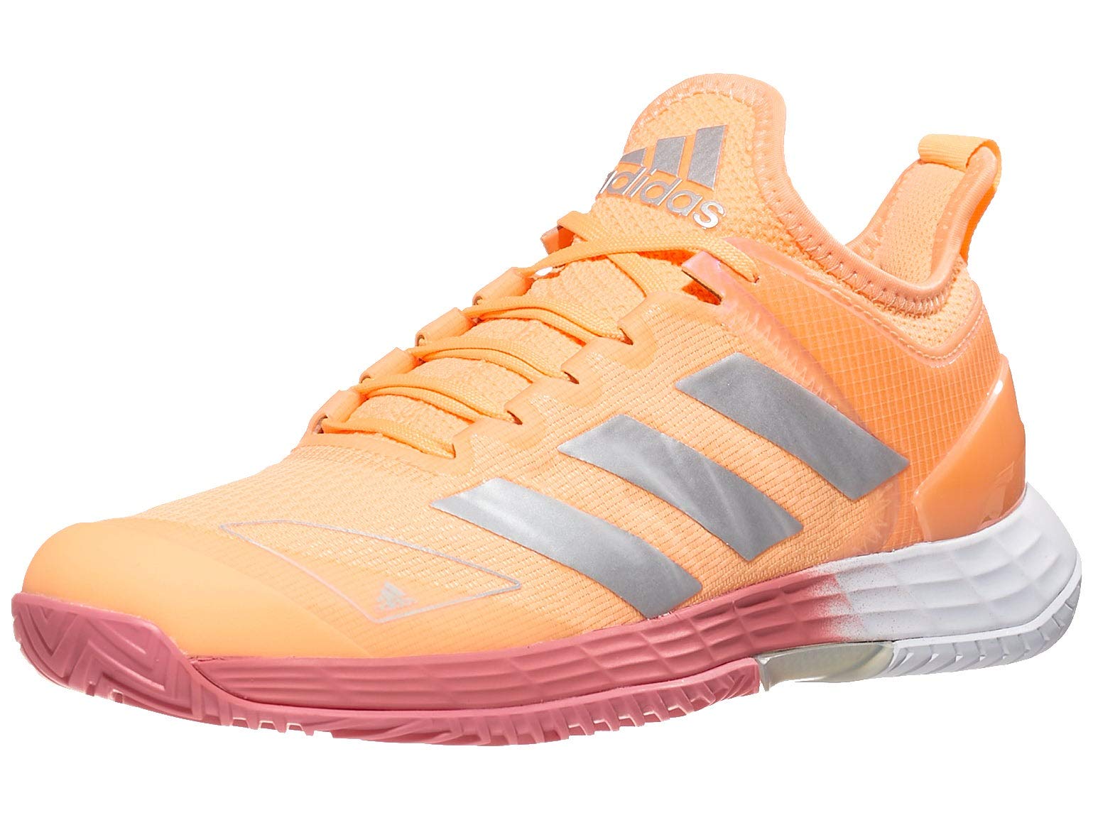 adidas Adizero Ubersonic 4 Acid Orange/Silver Metallic/Hazy Rose 5.5 B (M)