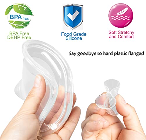 Bwcece Breast Pump Flange 27mm Compatible with S9/S9 Pro/S12/S12Pro Wearable Breast Pump Accessories.Wearable Breast Pump Shield/Flange Insert Replacement.S9/S9Pro/S12/S12Pro Parts Replace,27mm(2PCS)