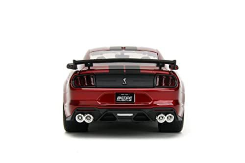 Big Time Muscle 1:24 2020 Ford Mustang Shelby GT 500 Die-cast Car Candy Red, Toys for Kids and Adults