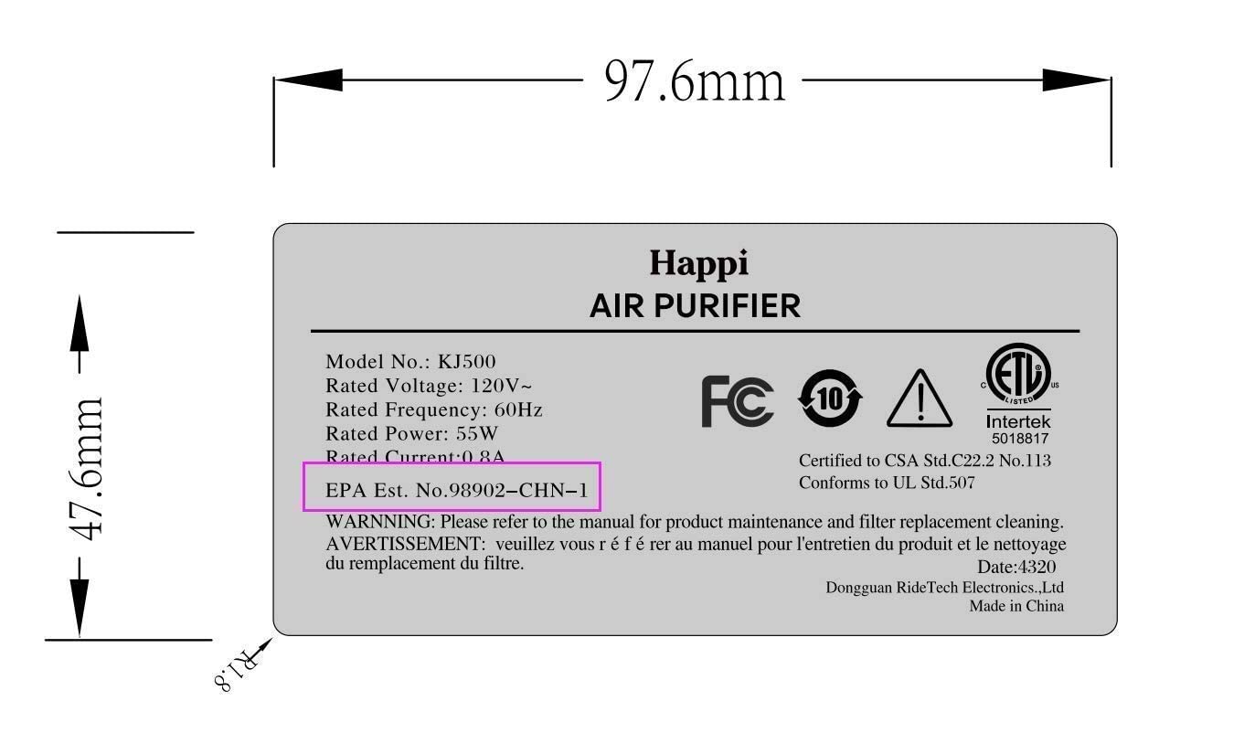 Breathe Happi Air Filter Replacement Filters (My Happi KJ80)