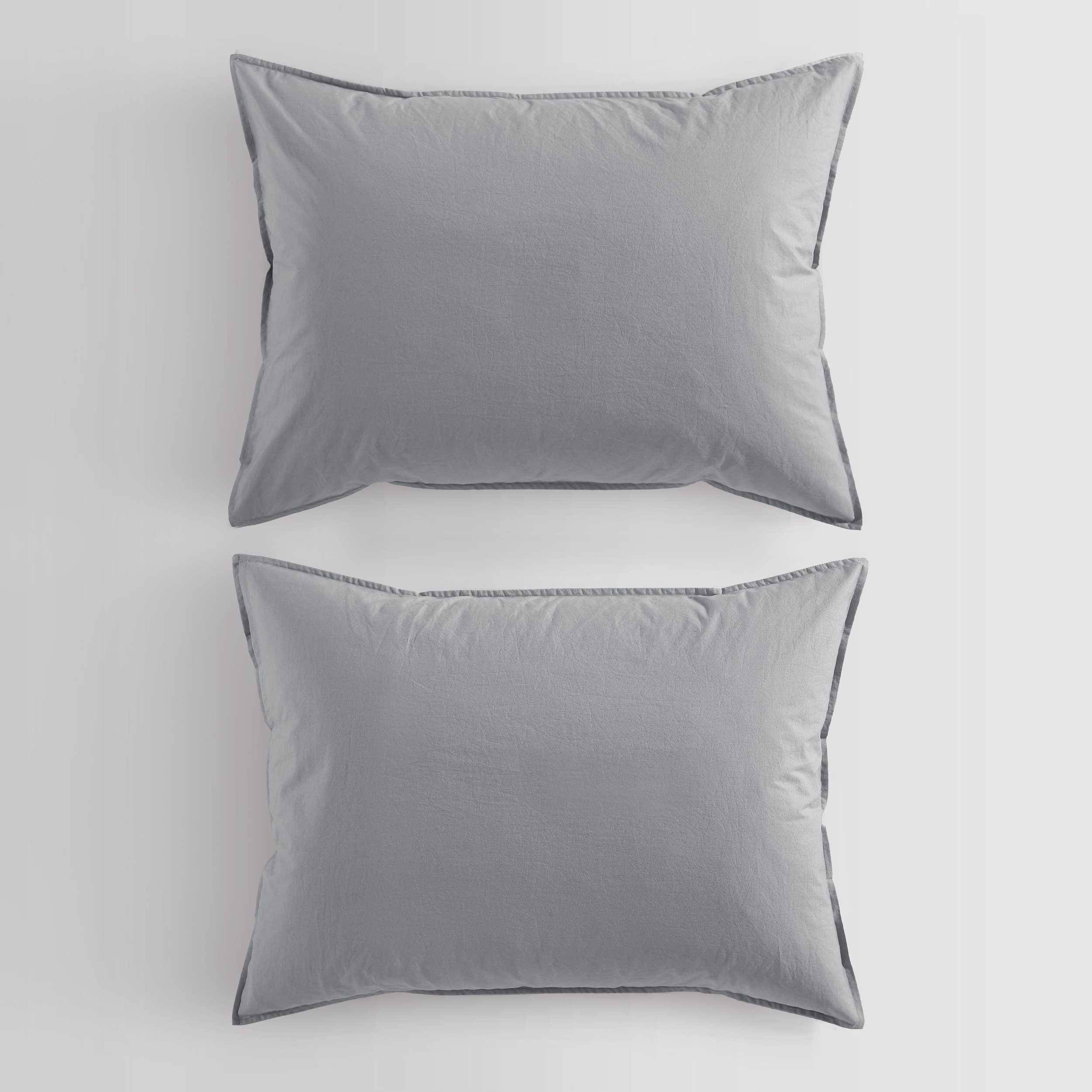 Calvin Klein - Queen Duvet Cover Set, Washed Cotton Percale Bedding, Luxuriously Soft Home Decor (Washed Percale Steel Blue, Queen)