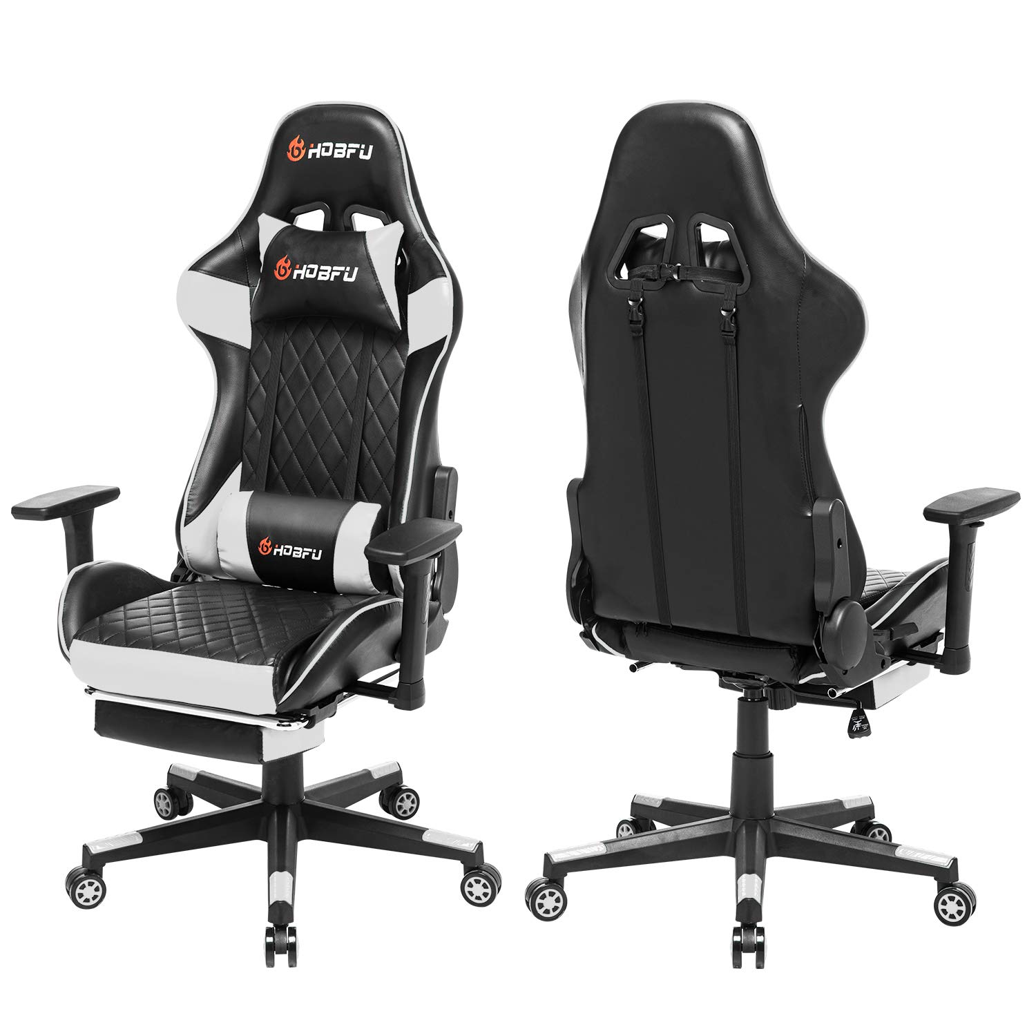 Arozzi Verona V2 Ergonomic Computer Gaming Chair Office Chair with High Backrest Recliner Swivel Tilt Rocker Adjustable Height and Adjustable Lumbar and Neck Support - Black