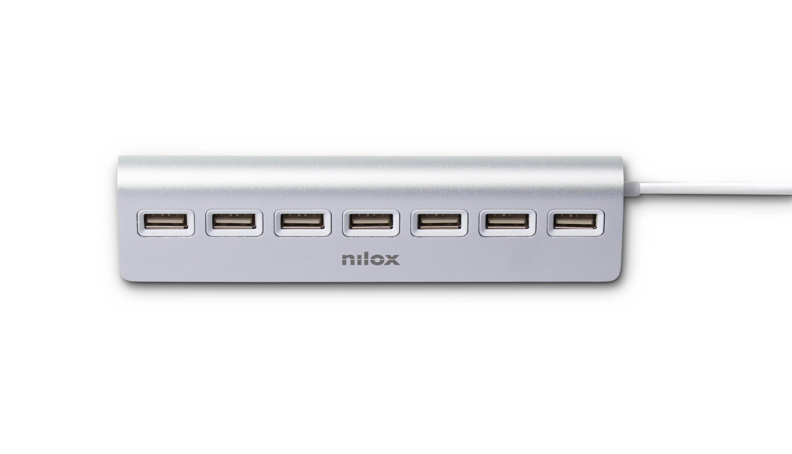 Nilox Hub 7 Port, 2.0 Aluminium