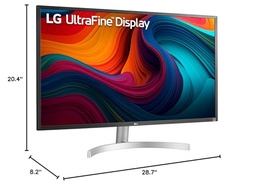 LG 32UK50T-W 32 Inch 4K UHD (3840 X 2160) VA Monitor with Radeon Freesync Technology and DCI-P3 95% Color Gamut, Silver