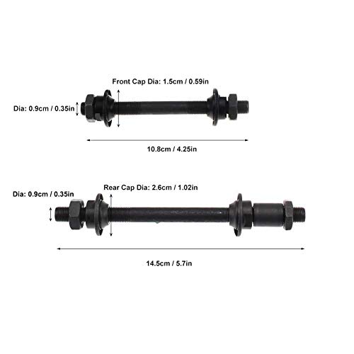 Bike Axle CYSKY Quick Release Skewer Front Rear Bicycle Axle Wheel Hub Fit for Road Bike, Mountain Bike, MTB, BMX (1 Pair)