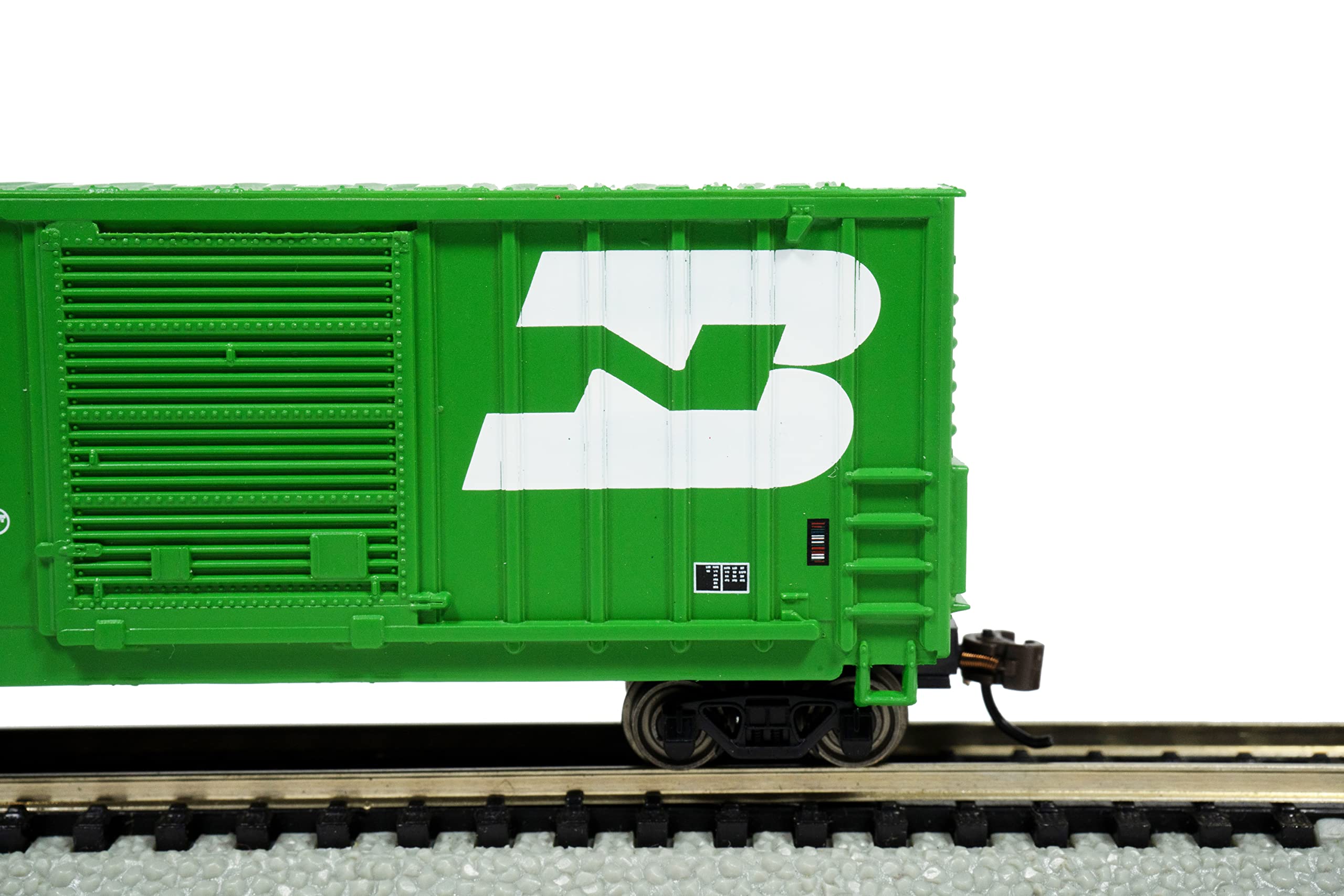 Bachmann Trains - HI-Cube Box CAR - Burlington Northern #281460 - N Scale Silver