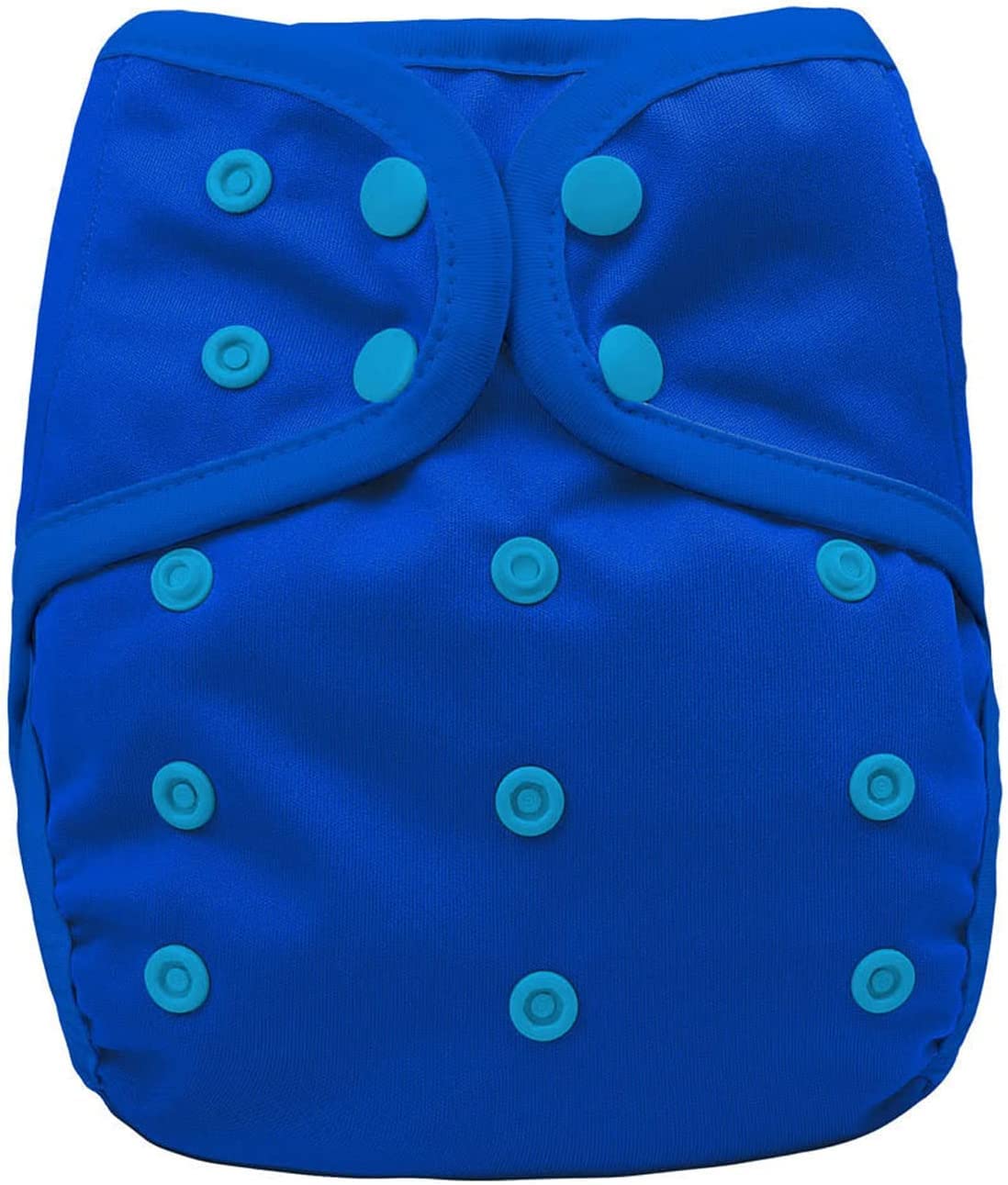 OsoCozy Economy Prefold Cloth Diaper Package - 3 Dozen Infant 4x8x4 Unbleached 100% Cotton Prefold Diapers (7-15 lbs) & 4 One-Size Diaper Covers (2 Blueberry and 2 Green)