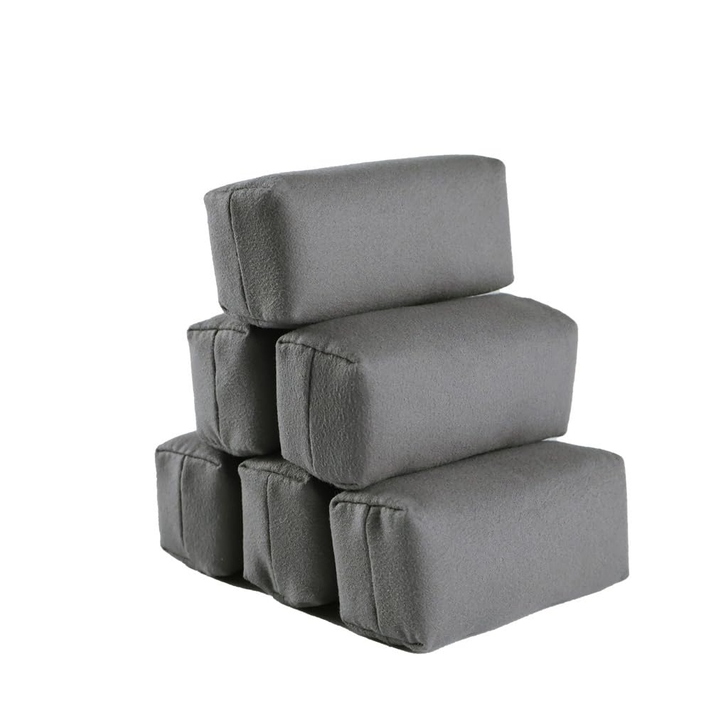 ANTSHINY Microfiber Applicator Pad, Car Detailing Suede Sponge Applicator, 6Pcs Coating Sponge Pads for Cars, Ceramic Spray Coating, Applying Wax, Sealants & Other Conditioners-(6pcs)