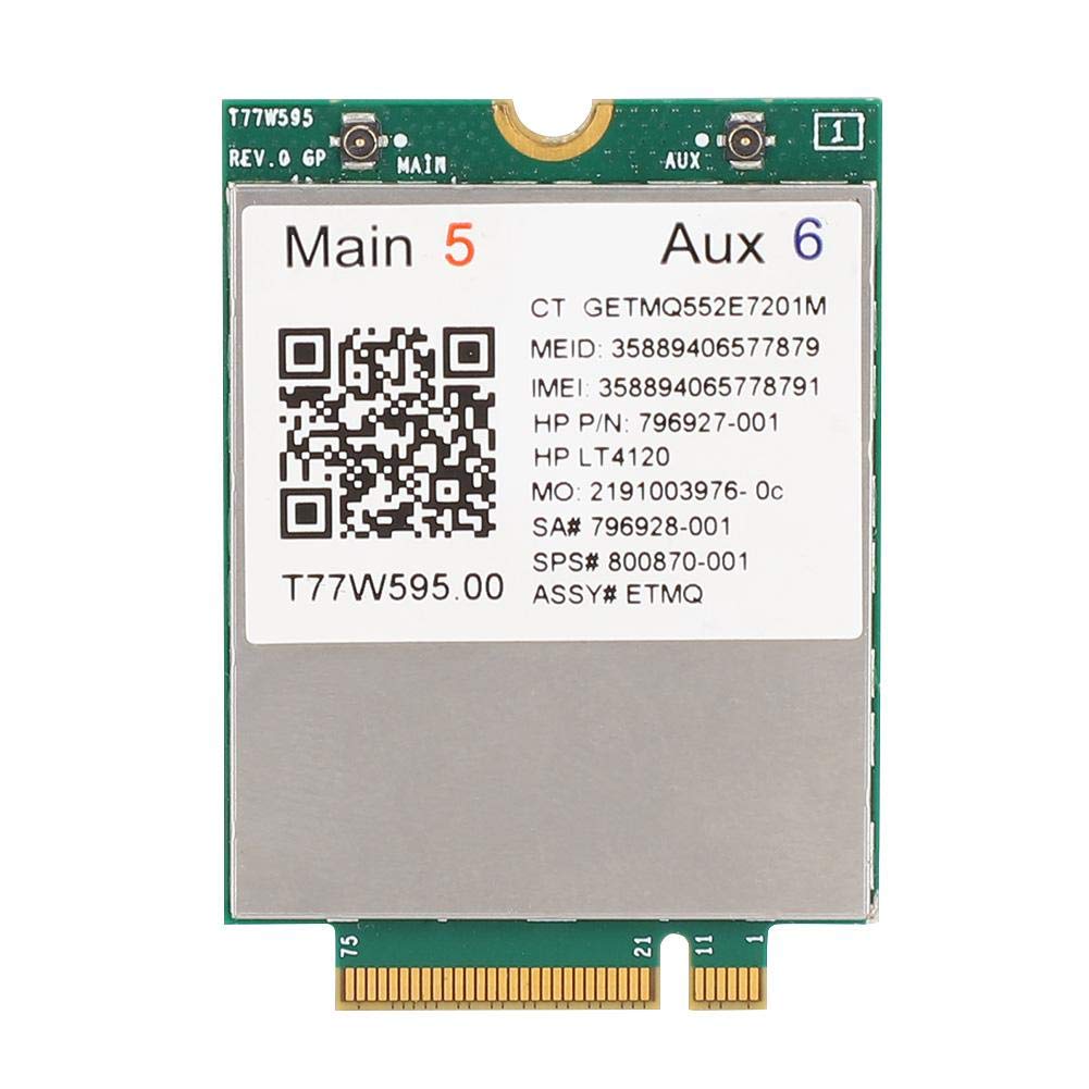 M.2 PCIe Card Laptop Network Adapter T77W595 4G Modem Module LT4120 796928-001 for HP Probook/EliteBook 820 840 850 G2 G3, 150 Mbps