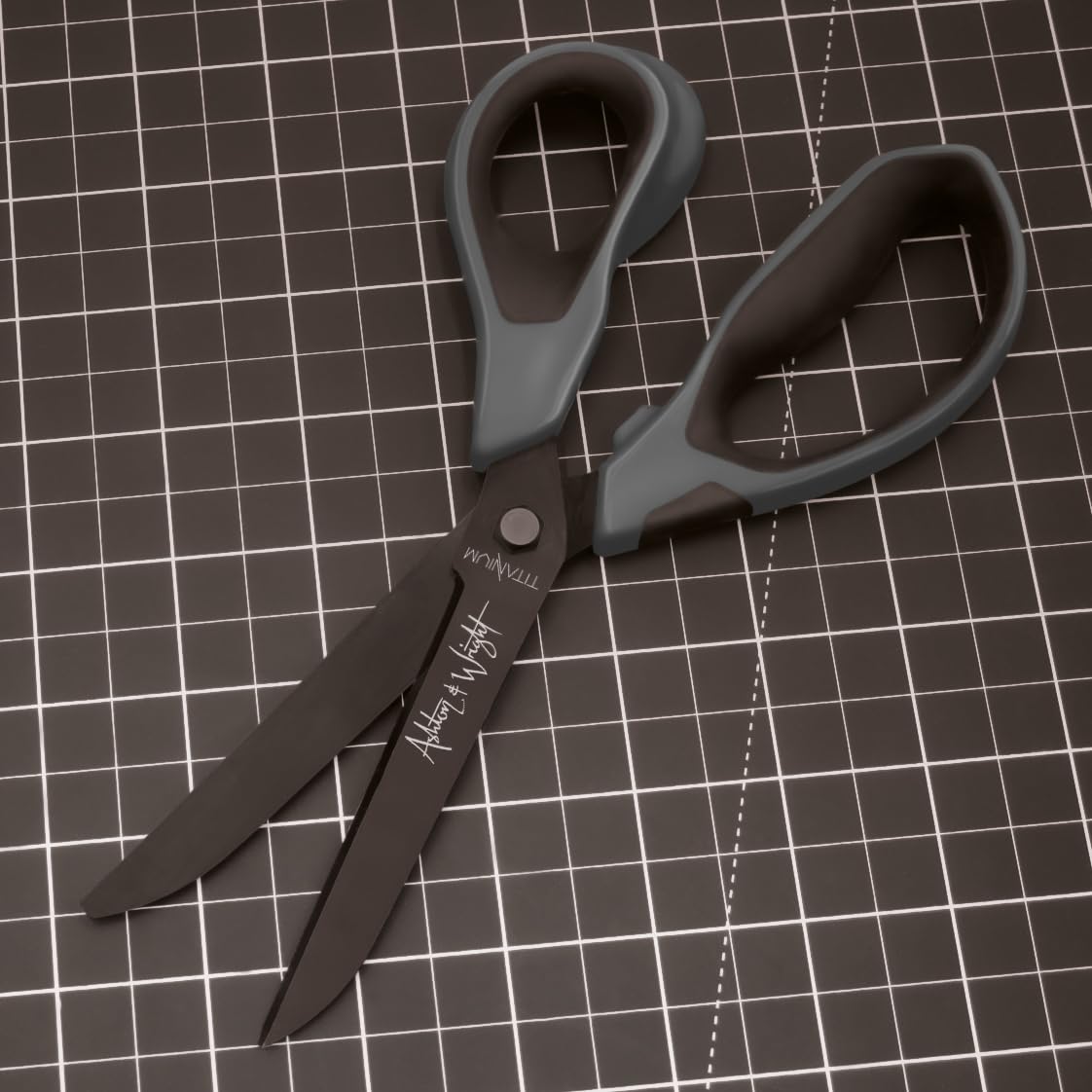 Ashton and Wright - Titanium HD - Heavy Duty Scissors for Office, Home, Kitchen and Craft - 210mm / 8β - Titanium Coated Blades (Gray, Right Handed)