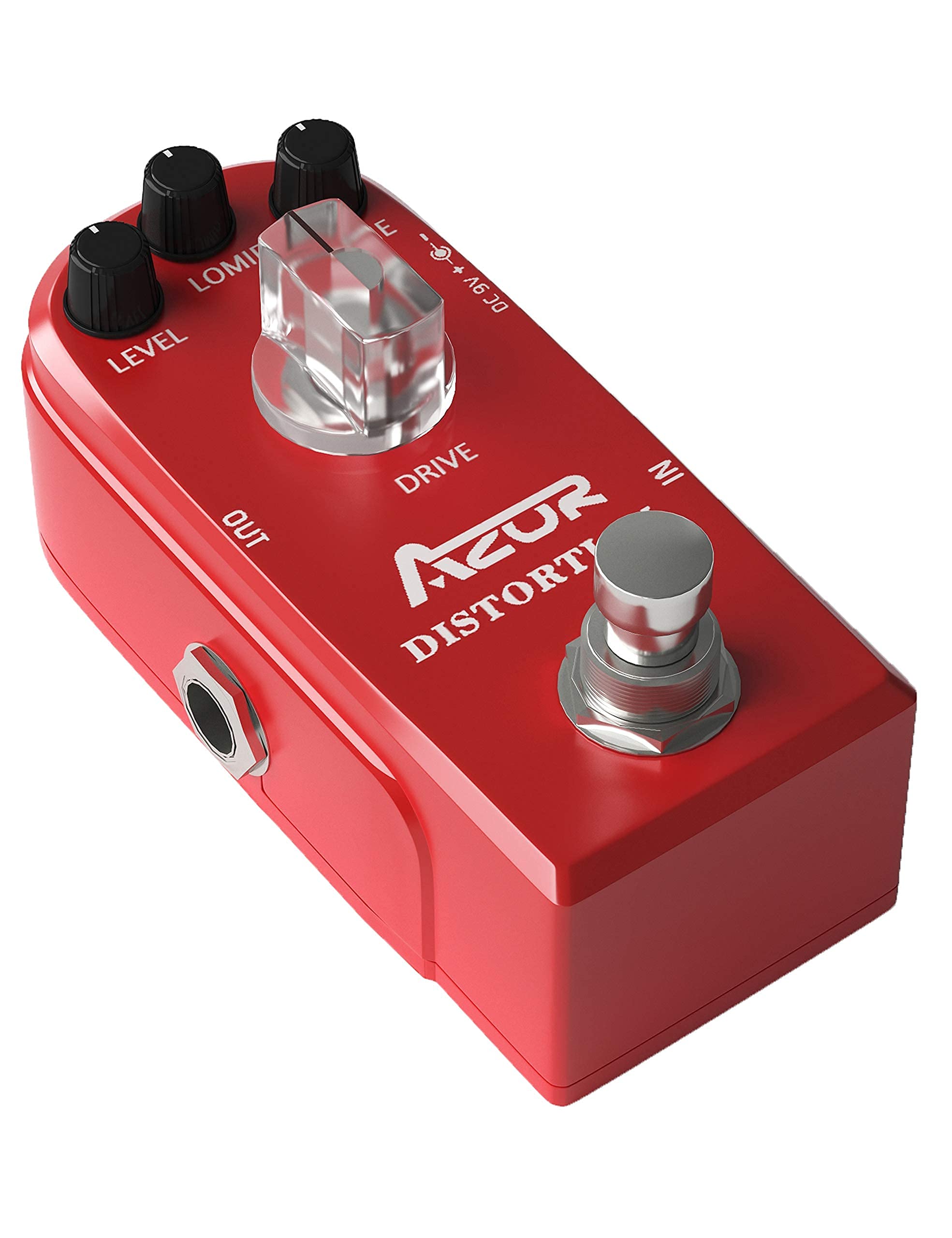 AZOR Pedal Power Adapter with Vintage Distortion Guitar Effect Pedal True Bypass