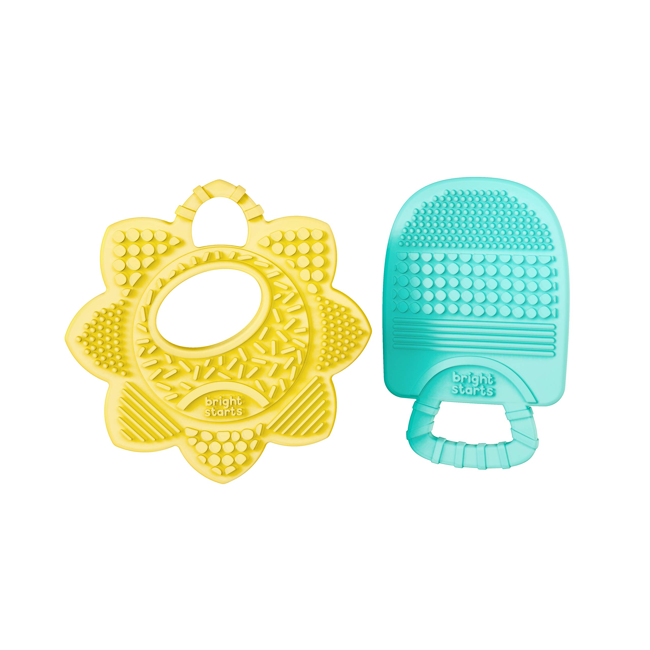 Bright Starts Oball Grasp & Teethe Easy Grasp BPA-Free Infant Teether Toy, Multi-Color, Age 3 Months and up