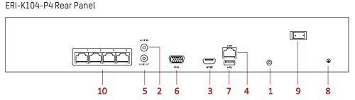 HIKVISION EKI-K41D44 4-Channel 4K NVR Value Express Kit with (4) 4MP Outdoor Network Dome Camera (2.8 mm Fixed Lens), RJ45 Connections (Renewed)