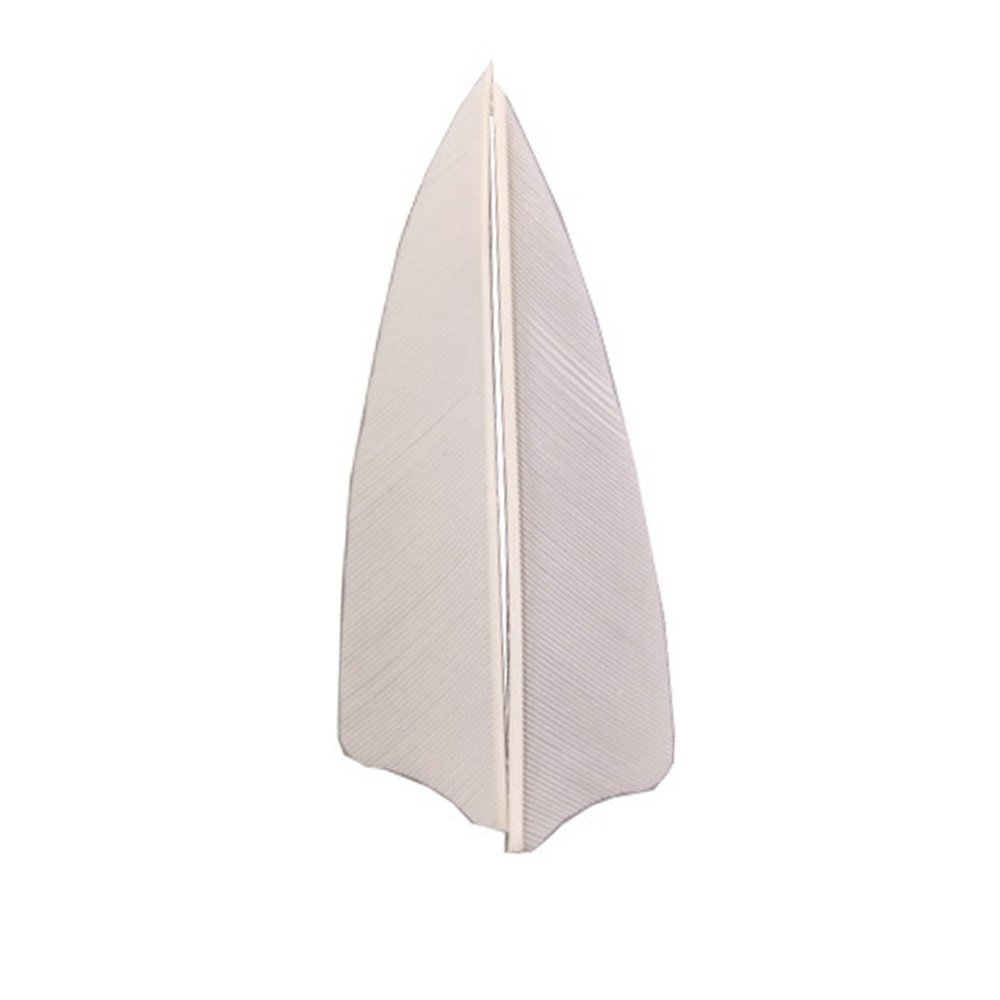 50 Pcs Turkey Feather Fletching 3 Inch Right Wing Arrow Feathers Vanes(White)