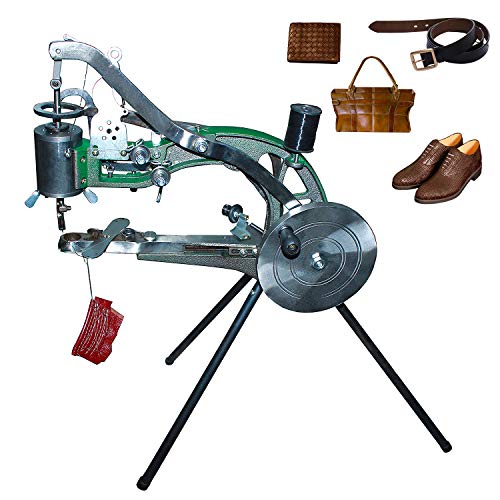 ColouredPeas (the Latest Upgraded Version 10 -Bearings) Shoe Repair Hand Sewing Machine, Shoe Cobbler Machine with Nylon Line, Manual Mending for Shoes/Bags/Clothes/Quilts/Coats/Trousersā¦
