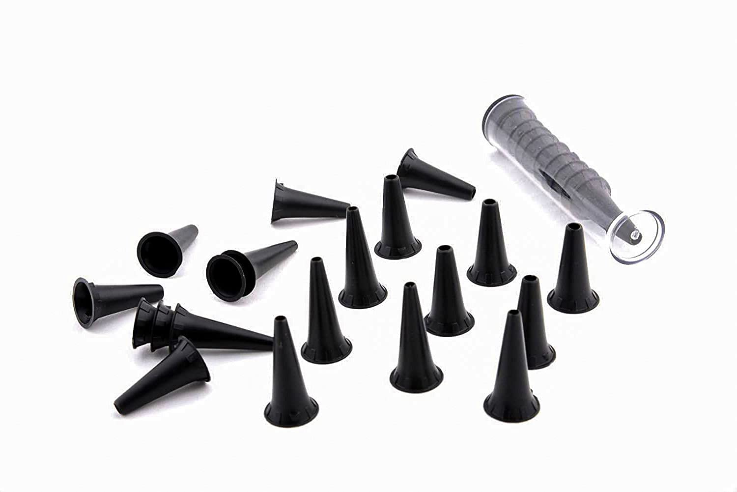CynaMed Disposable Otoscope Covers (50-Pack) – Plastic Specula Tips, 2.5mm & 4mm Speculum for Otoscope