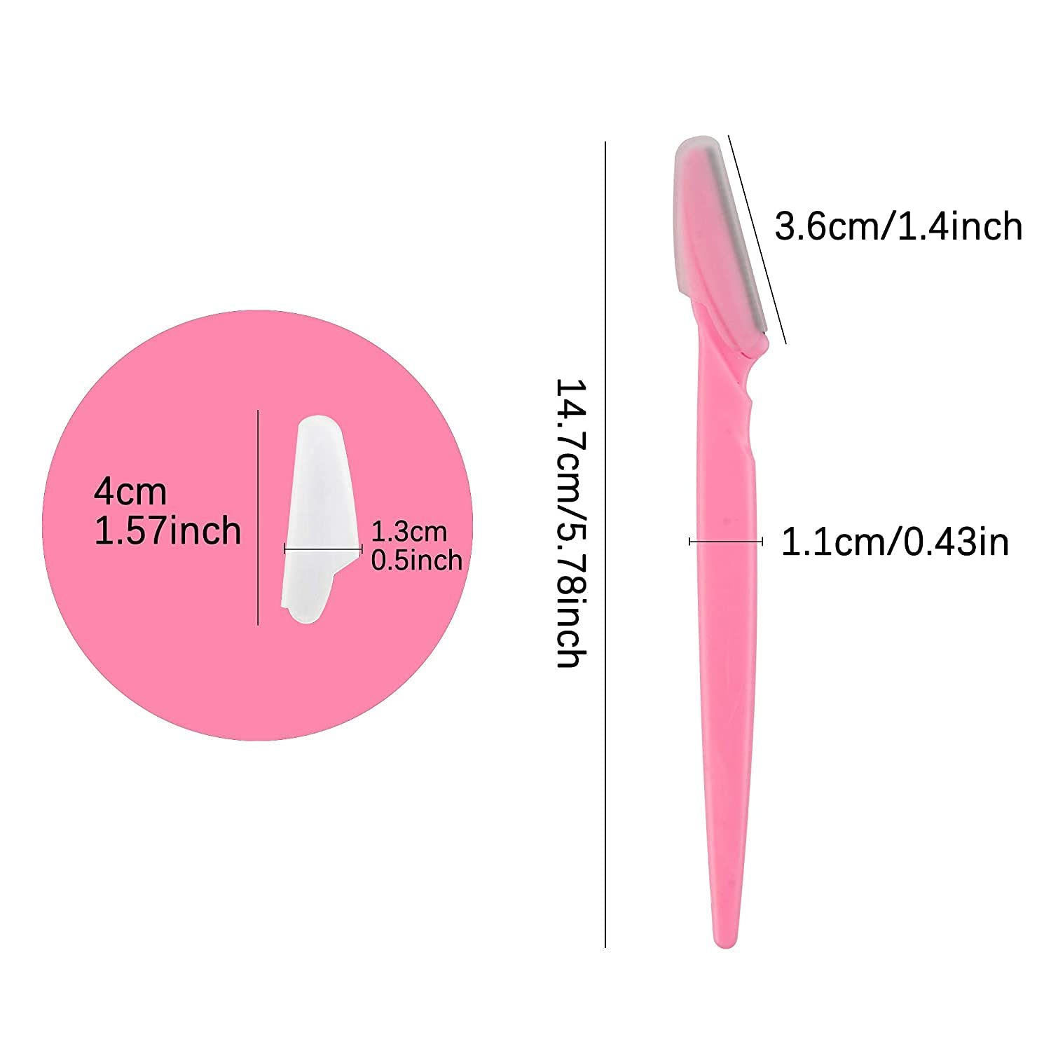 Eyebrow Razor 62 Pcs Multipurpose Exfoliating Dermaplaning Tool Trimming and Shaving Grooming for Face and Eyebrow Shaper for Women and Man