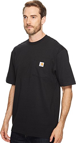 CarharttmensLoose Fit Heavyweight Short-Sleeve Pocket T-ShirtBlack5X-Large
