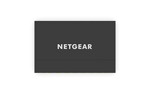 NETGEAR 8 Port Gigabit Ethernet Managed Network Switch (GS308E) - Desktop or Wall Mount, Home Network Hub, Office Ethernet Splitter, Silent Operation