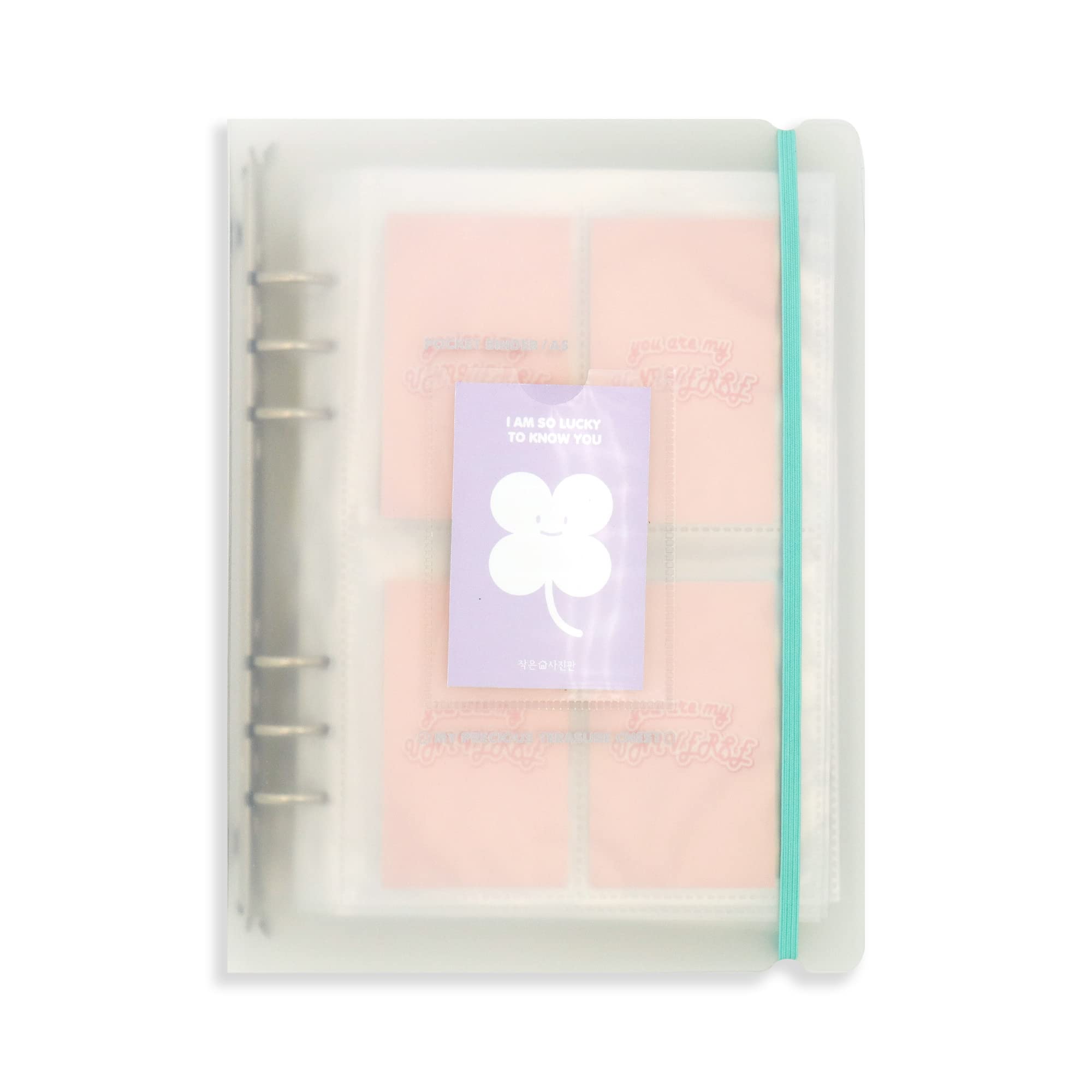 B FANCY K-pop Photocard Holder Book Simple 6ring Binder 200 Photo Pockets Collect Book