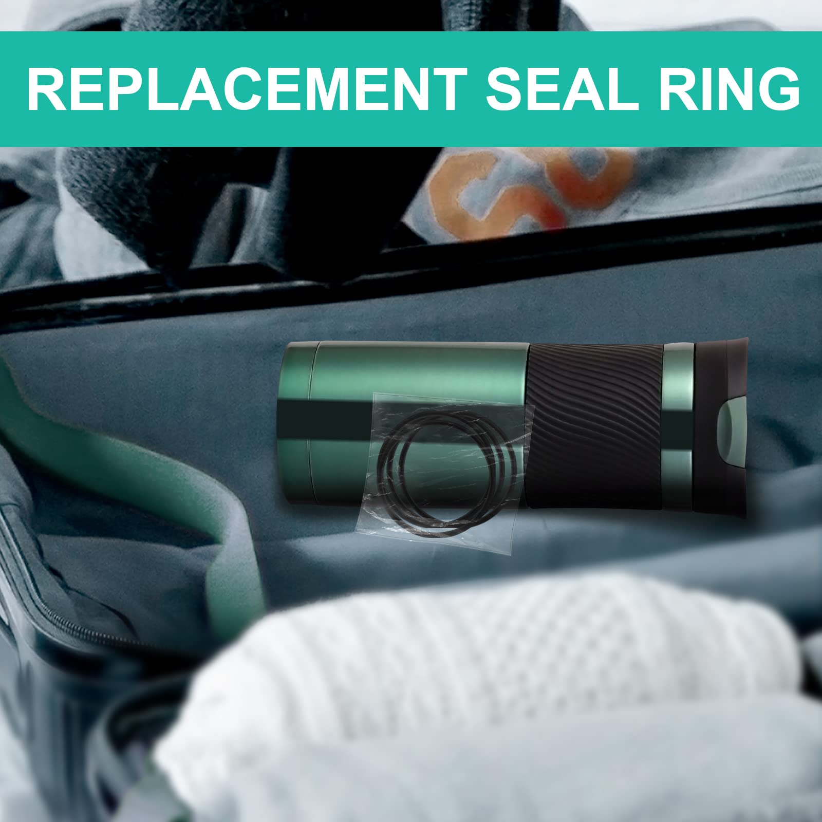6 Pcs Seal Replacement for Contigo Snapseal Byron Travel Mug 16oz & 20oz, Silicone Sealing Ring Replacement for Contigo Snapseal Replacement Part for Contigo Coffee Travel Tumbler(Mug not Include)