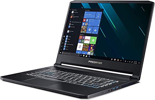 Acer Predator Triton 500 Thin & Light Gaming Laptop, Intel Core i7-9750H, GeForce RTX 2060 with 6GB, 15.6" Full HD 144Hz 3ms IPS Display, 16GB DDR4, 512GB PCIe NVMe SSD, RGB Keyboard (Renewed)