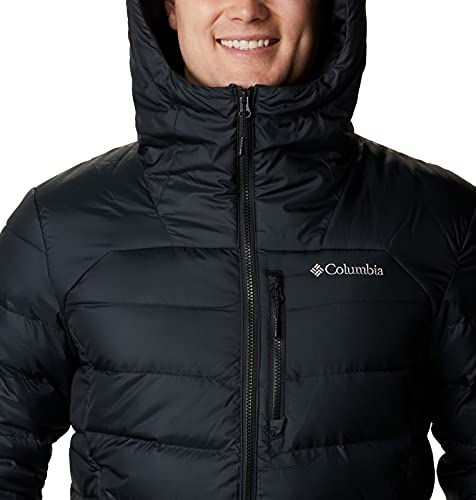 Columbia Men's Autumn Park Down Hooded Jacket, Black, XX-Large