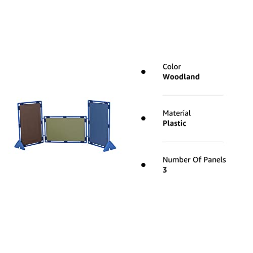 Children's Factory Rect. Woodland PlayPanel Set - 3, Room Divider Panels, Free-Standing Classroom Partition Screens for Daycare/Homeschool/Preschool, Regular 30.3" x 47.5" each (CF900-922)