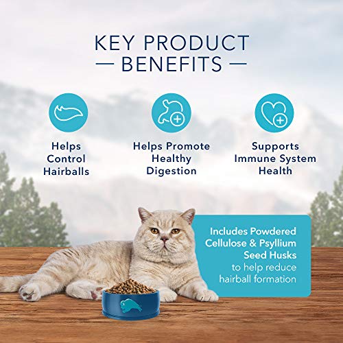 Blue Buffalo Wilderness High Protein, Natural Adult Indoor Hairball Control Dry Cat Food, Chicken 11-lb